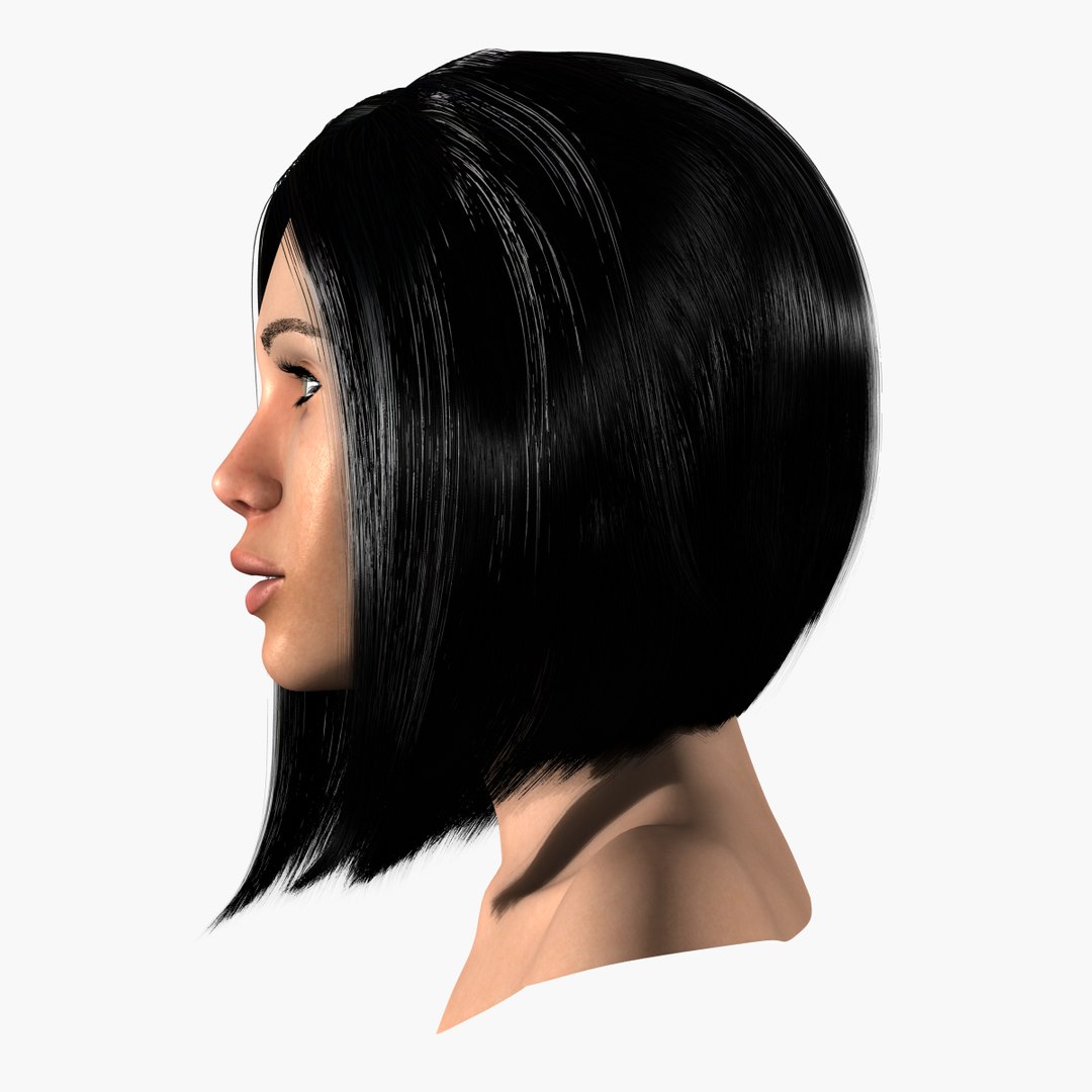 3d Realistic Female Head