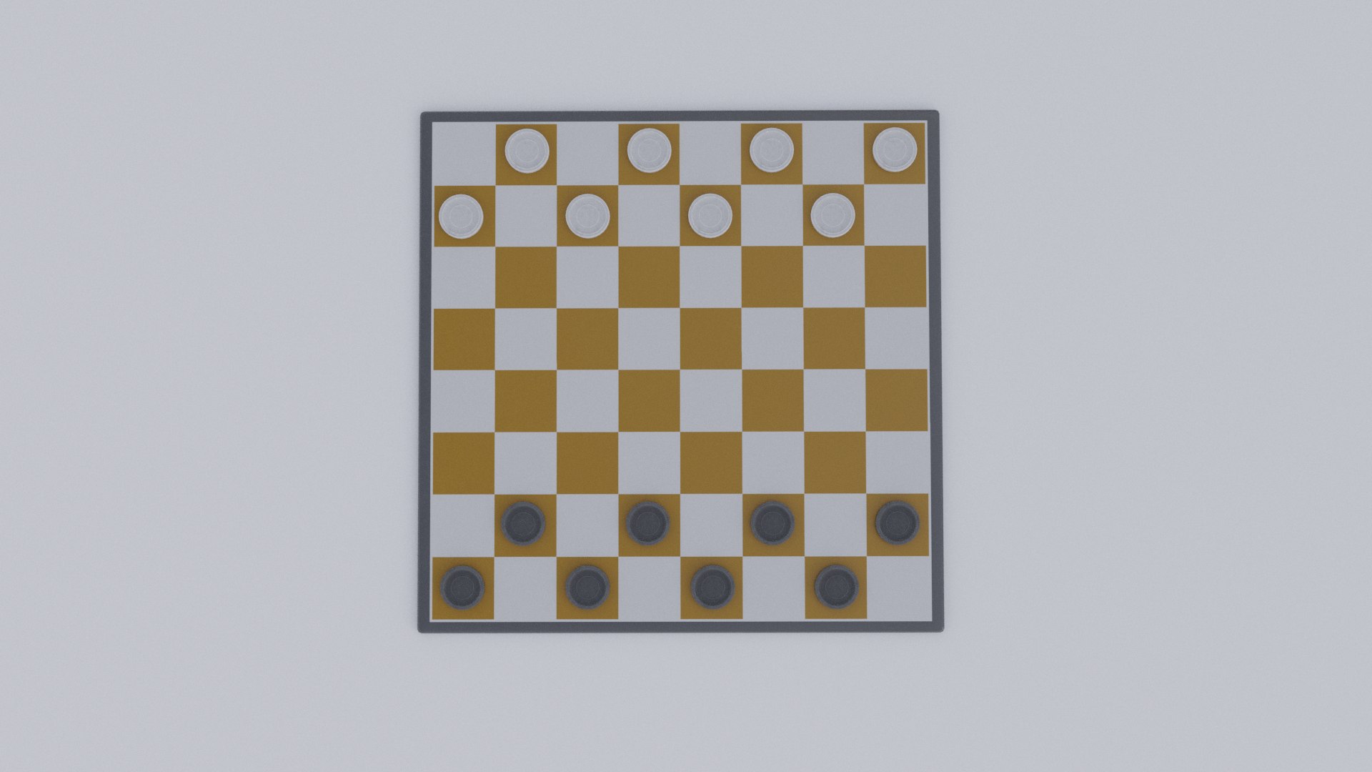 3D Checkers Board Game - TurboSquid 2293378