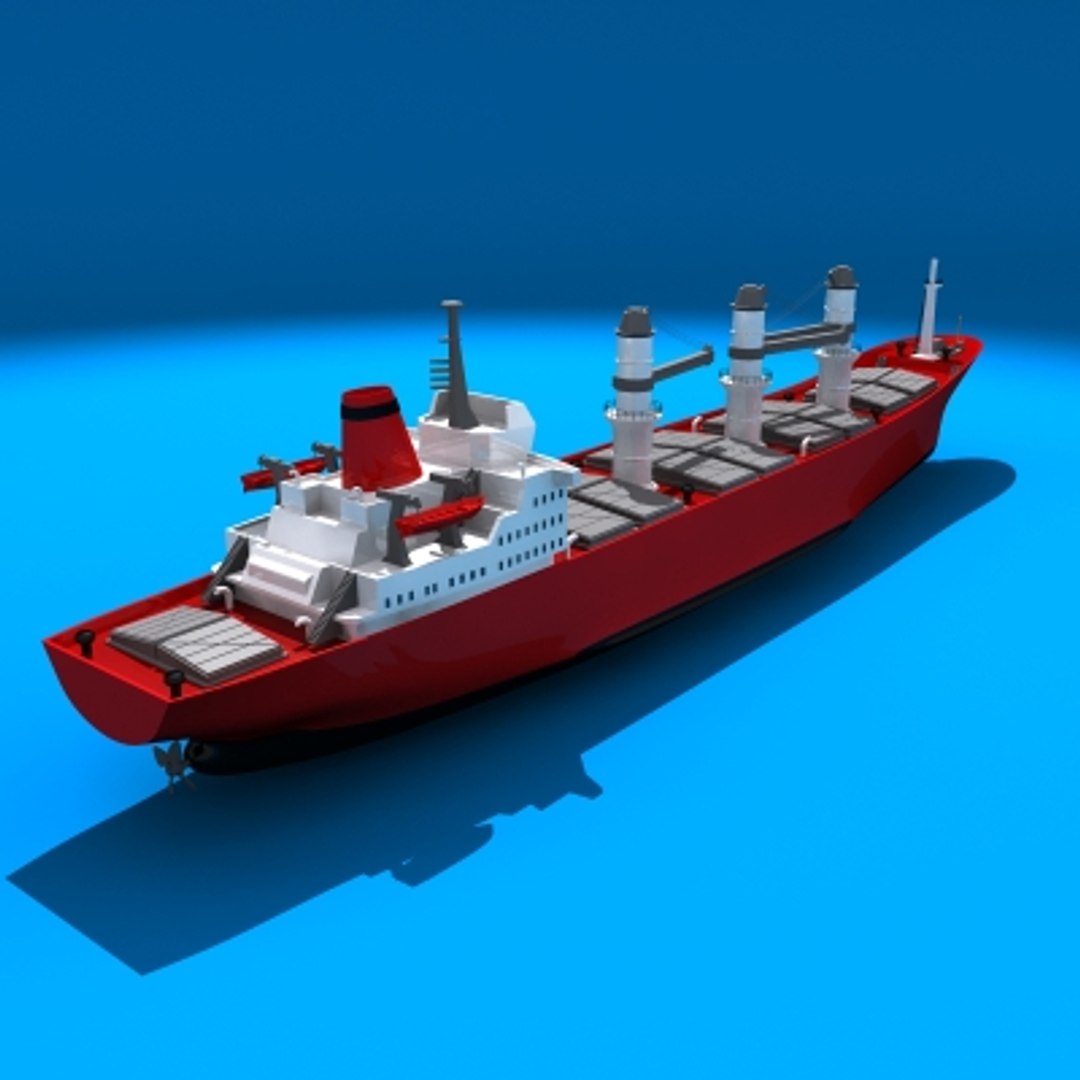 Cargo Ship 3d Model