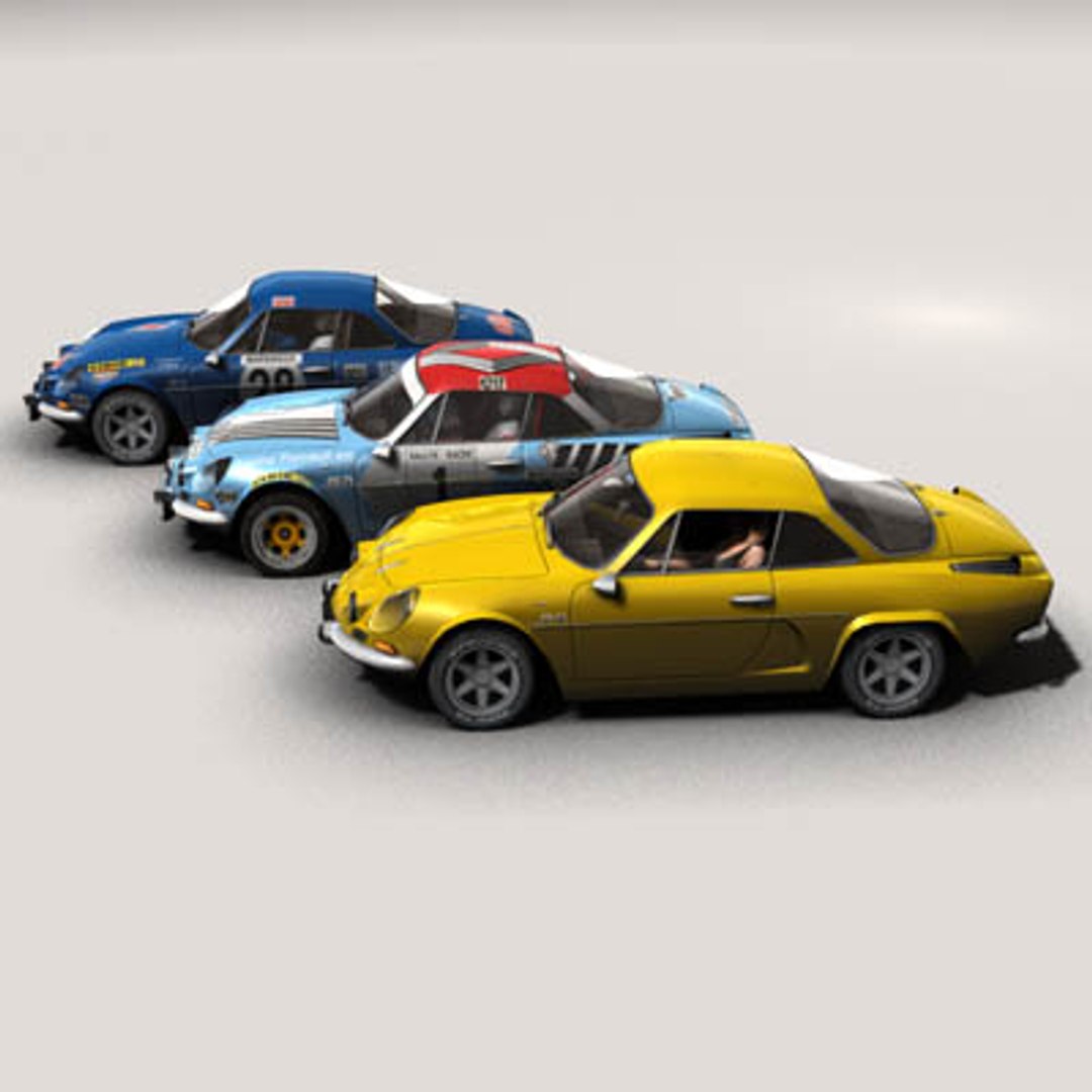 3d model renault alpine rally