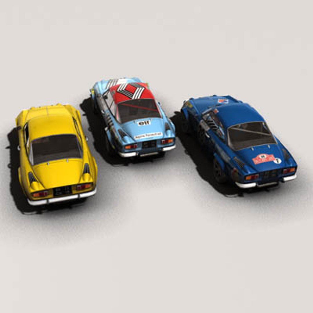 3d model renault alpine rally