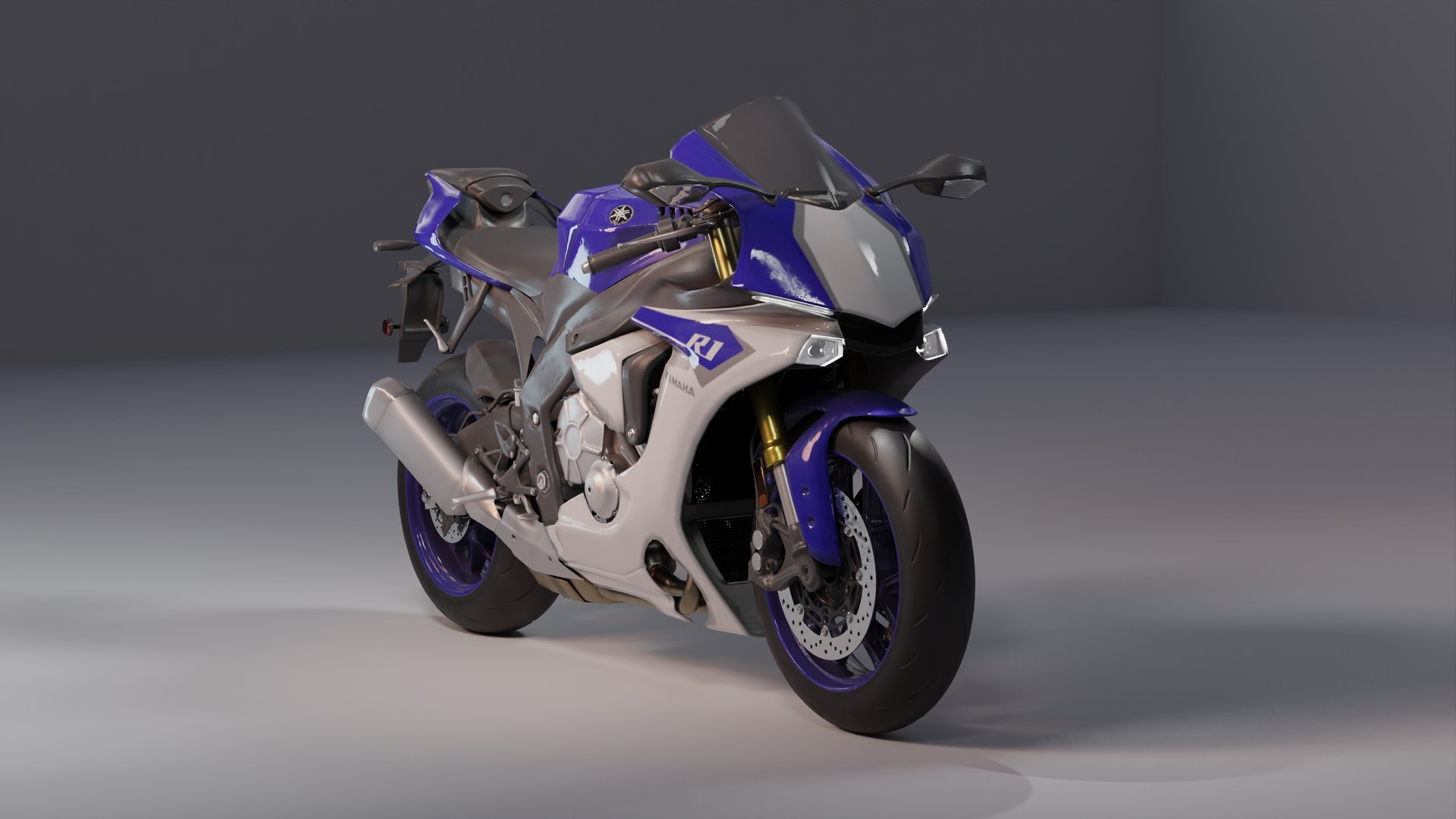 Yamaha Yzf R1 Motorcycle 3D Model - TurboSquid 2039308