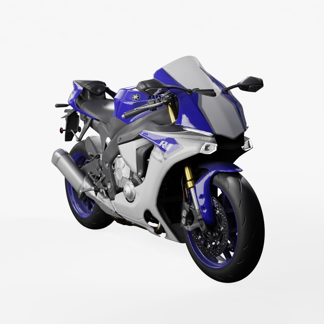 Yamaha yzf R1 Motorcycle 3D model - TurboSquid 2039308