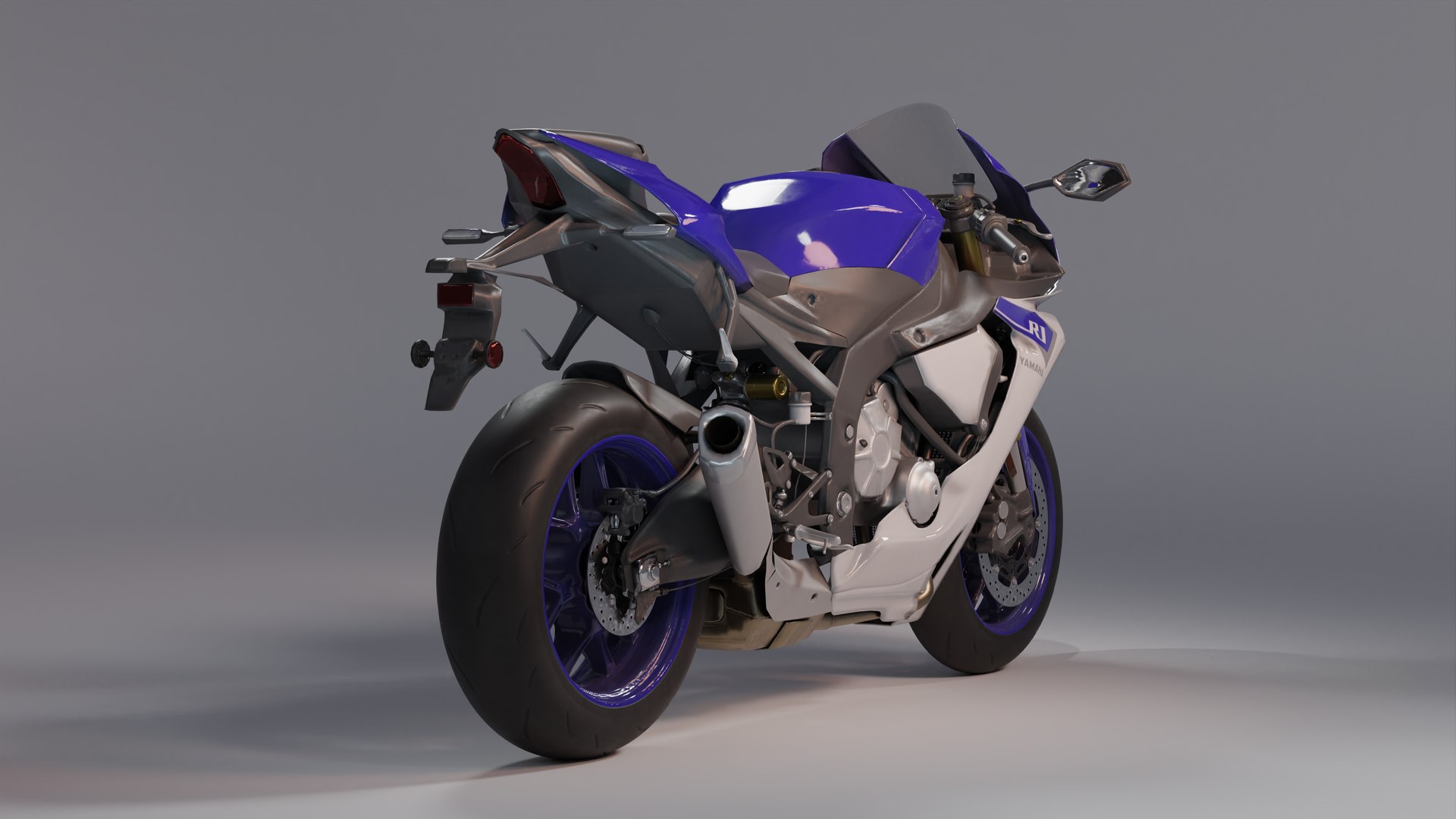 Yamaha Yzf R1 Motorcycle 3D Model - TurboSquid 2039308