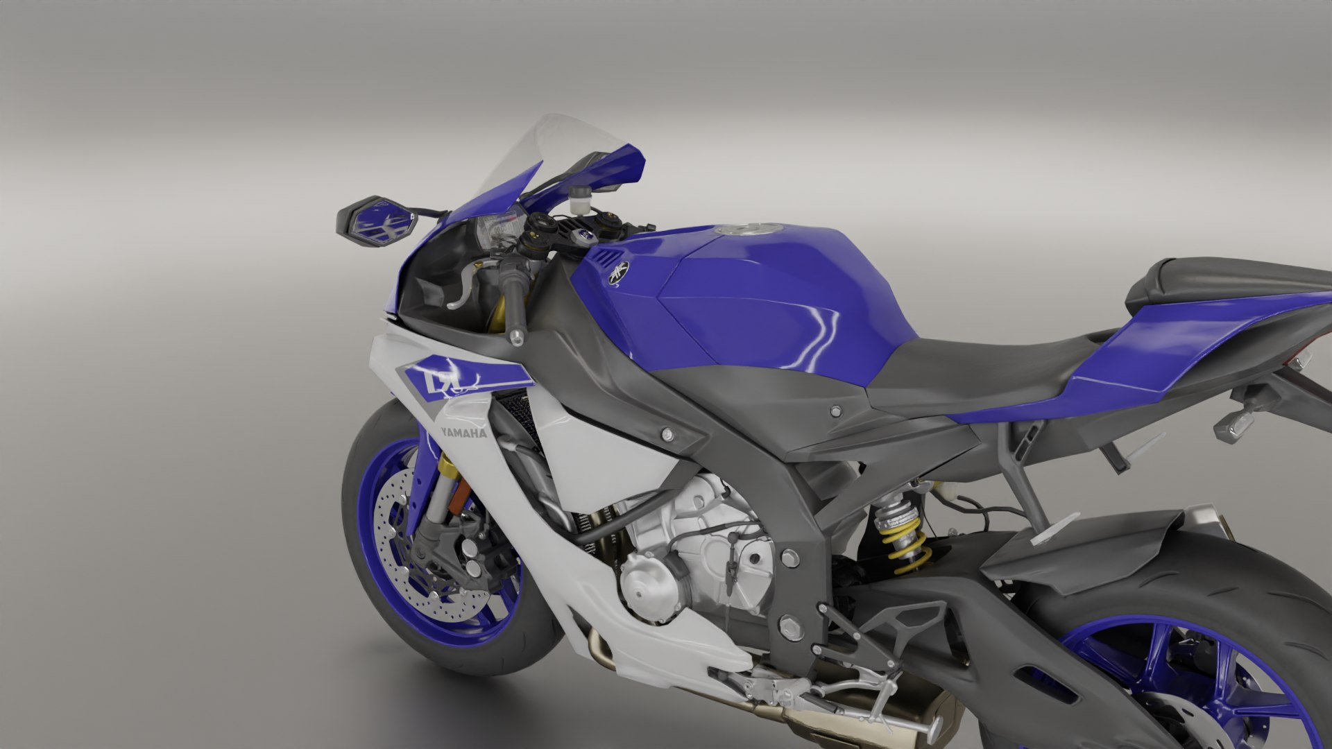 Yamaha yzf R1 Motorcycle 3D model - TurboSquid 2039308