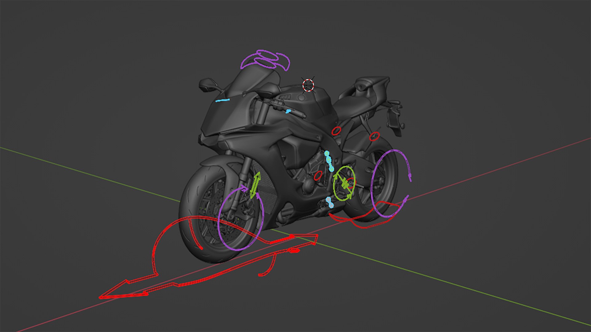 Yamaha Yzf R1 Motorcycle 3D Model - TurboSquid 2039308