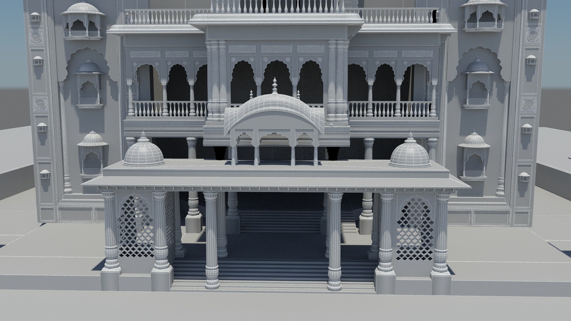Architectural Building Temple 3D - TurboSquid 1402398
