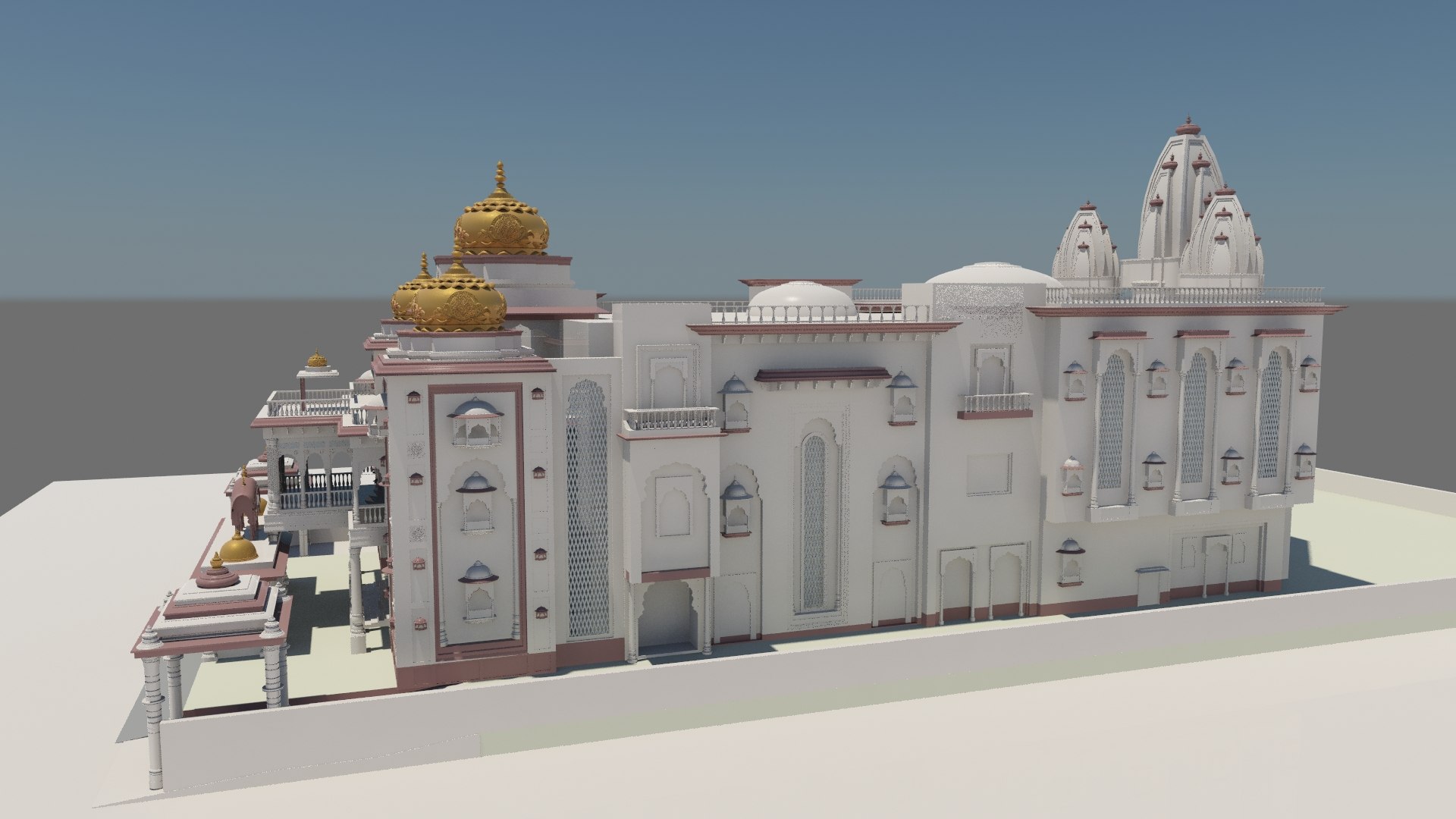 Architectural Building Temple 3D - TurboSquid 1402398