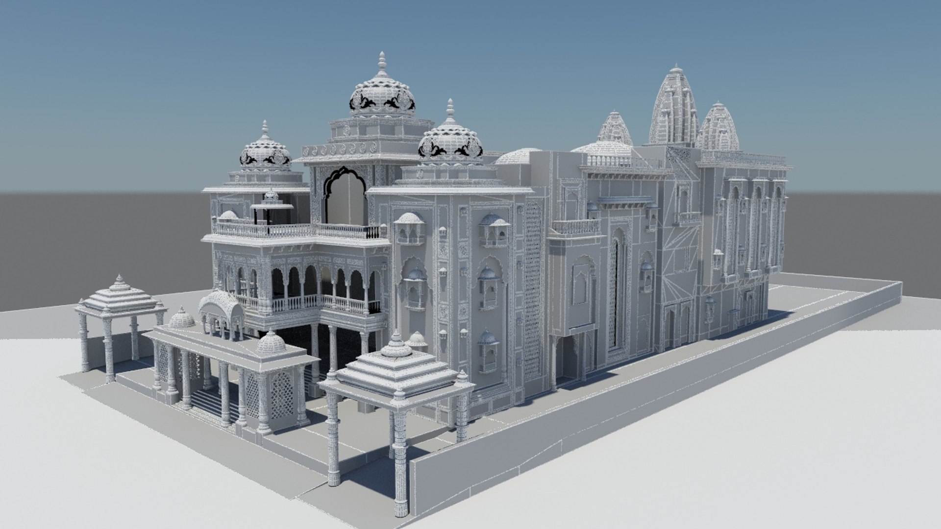 Architectural Building Temple 3D - TurboSquid 1402398