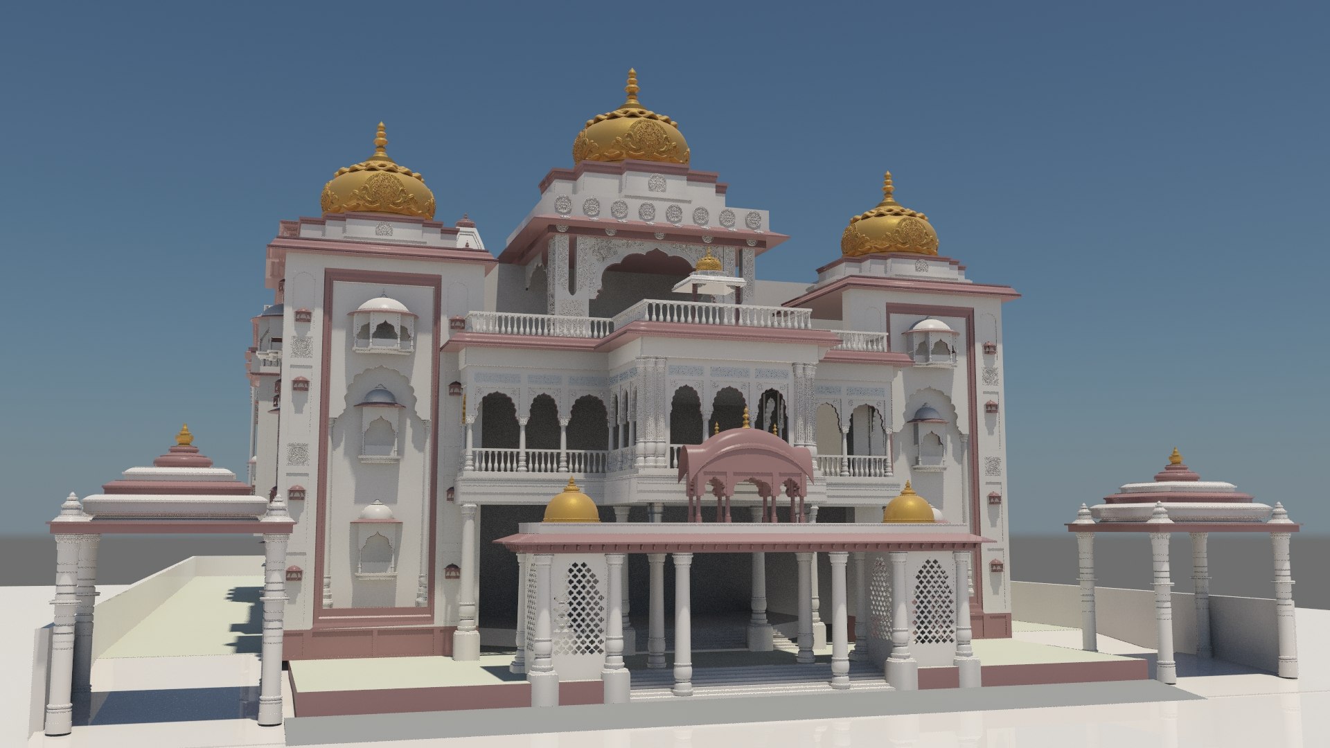 Architectural Building Temple 3D - TurboSquid 1402398