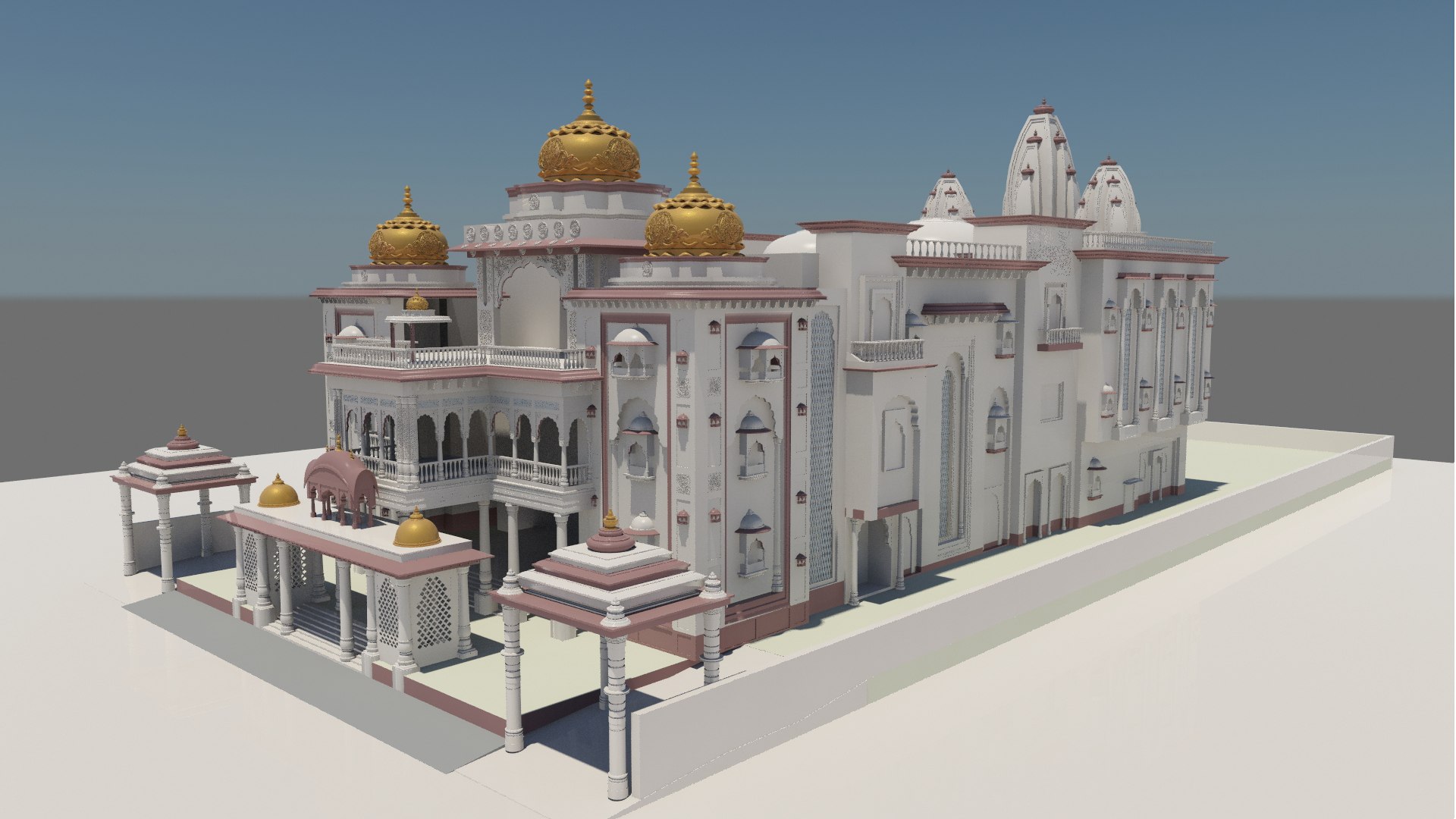 Architectural Building Temple 3D - TurboSquid 1402398