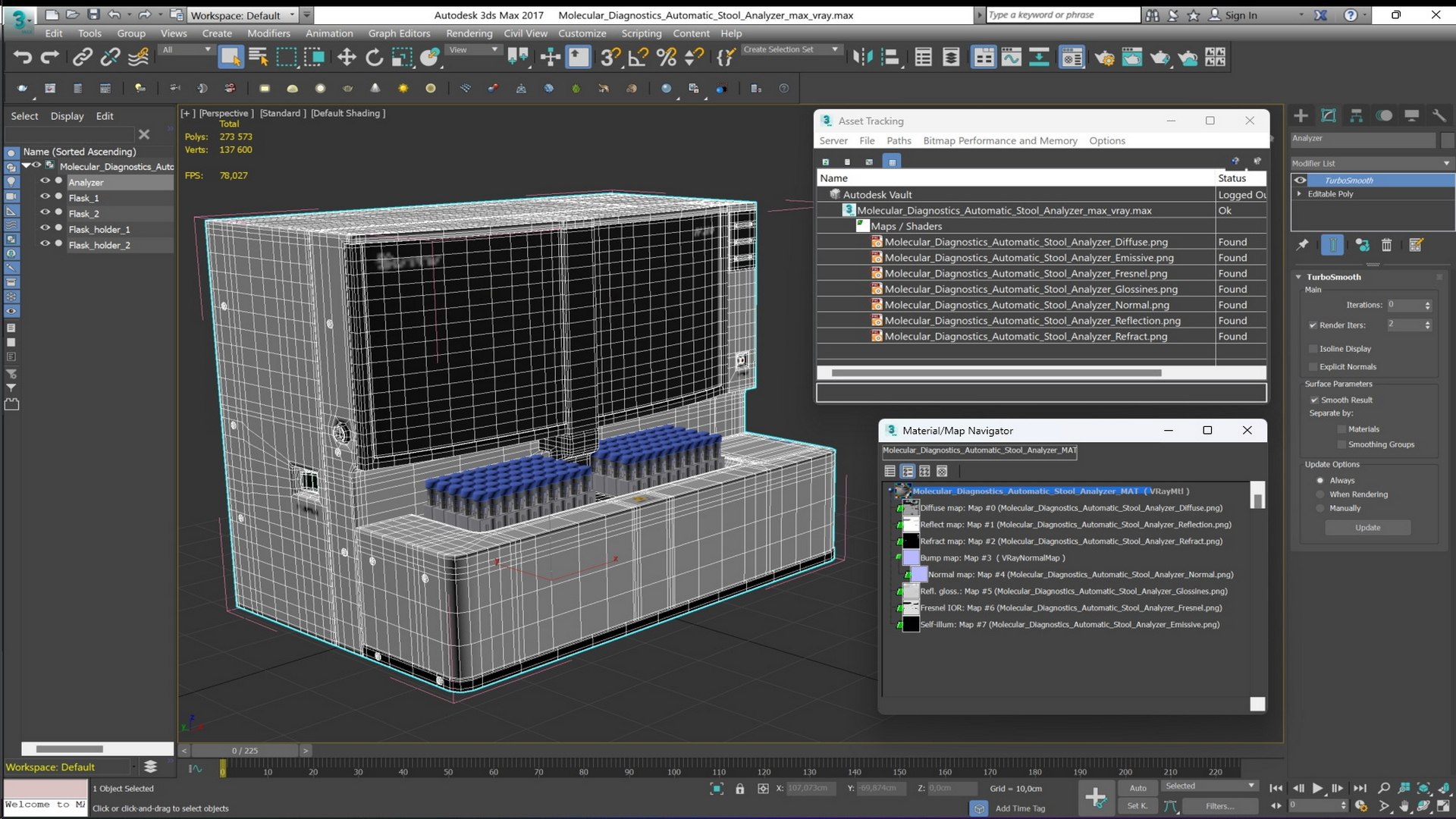 Molecular Diagnostics Automatic Stool Analyzer 3D Model - TurboSquid ...
