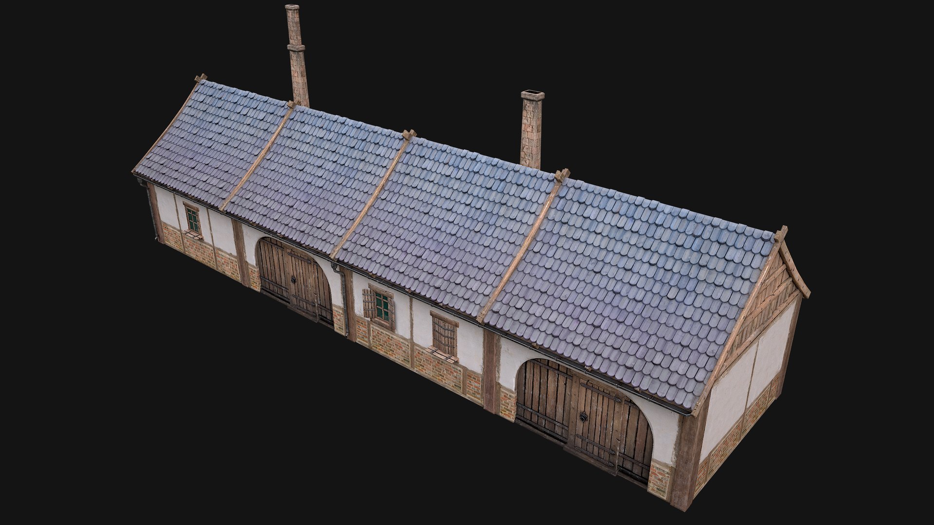 3D Medieval House 2 Barrack model - TurboSquid 2163203