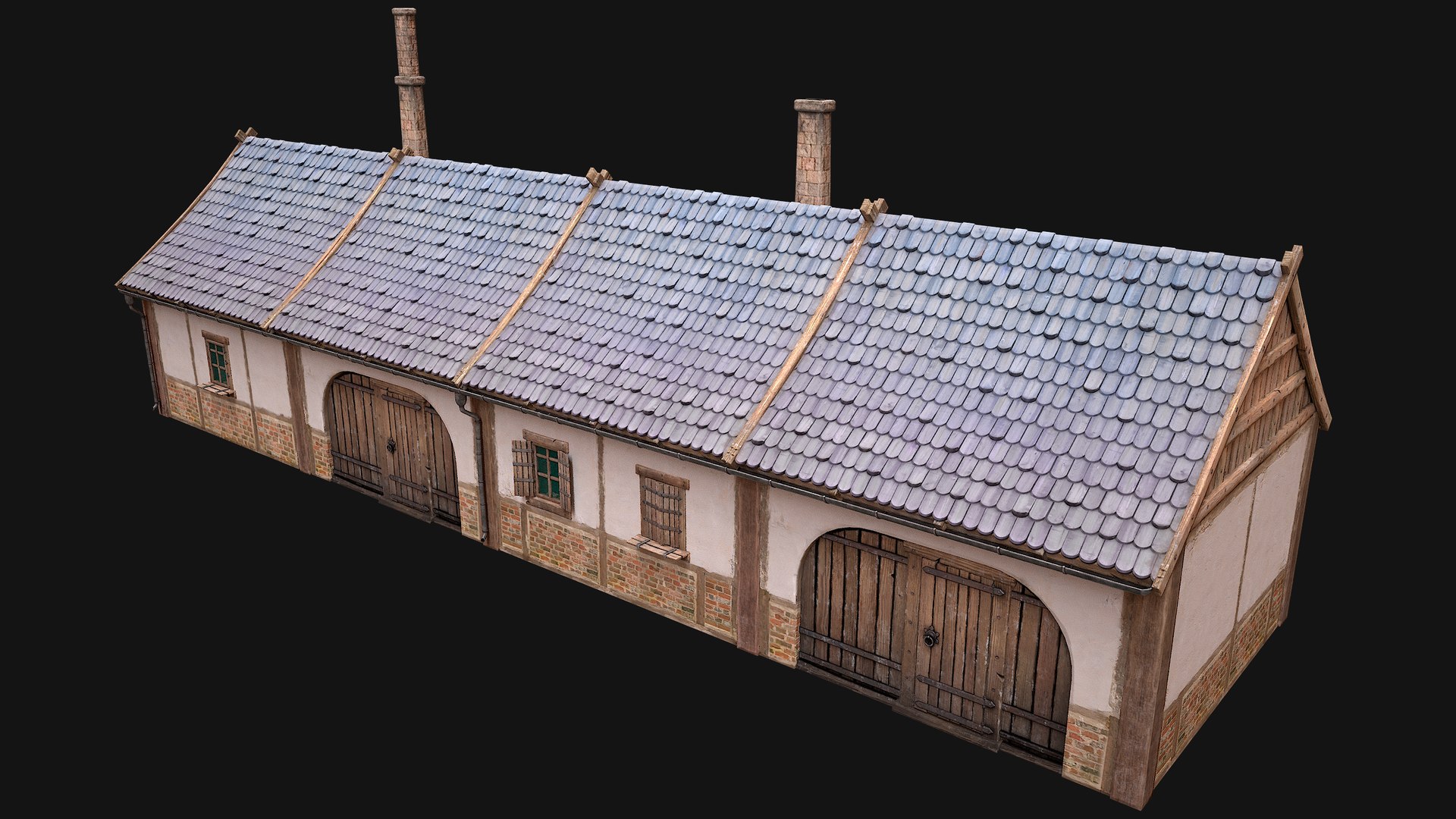 3D Medieval House 2 Barrack model - TurboSquid 2163203