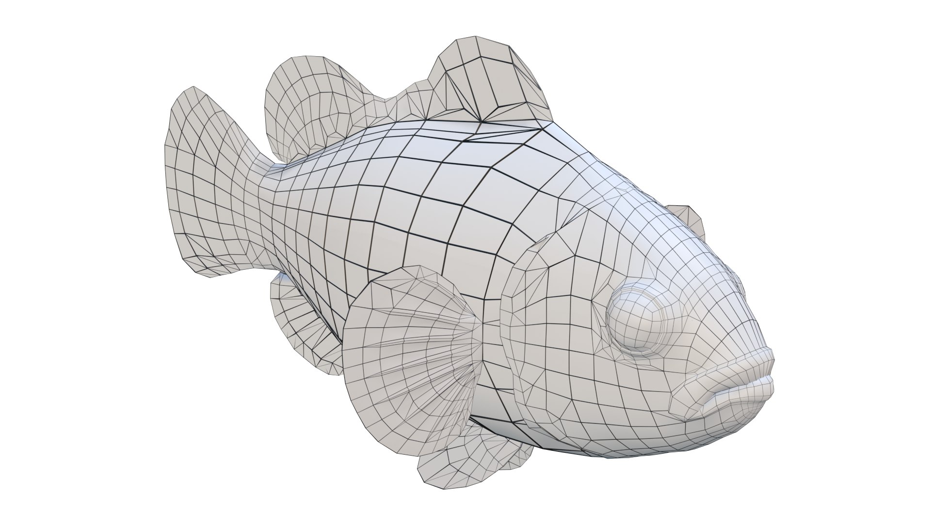 Orange And White Clownfish 3D Model 3D Model - TurboSquid 2313586