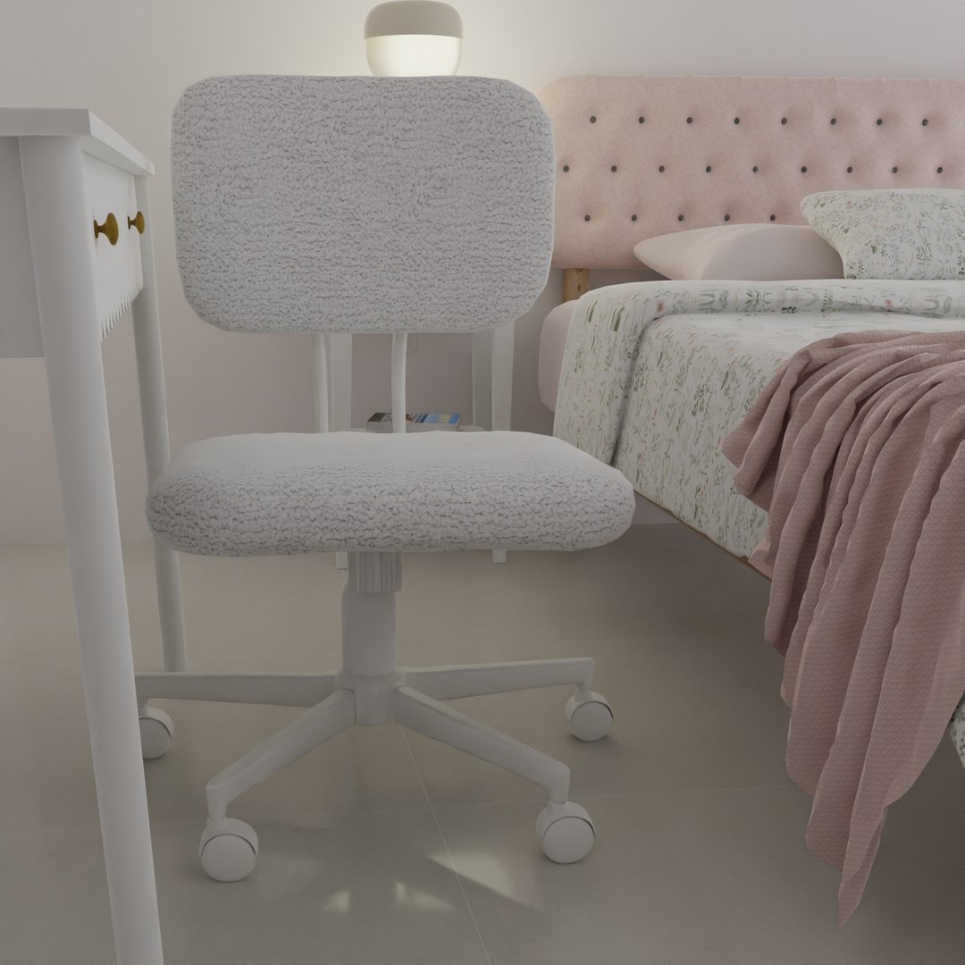 3D Model Desk Chair MOCKA Bobby - TurboSquid 2157625