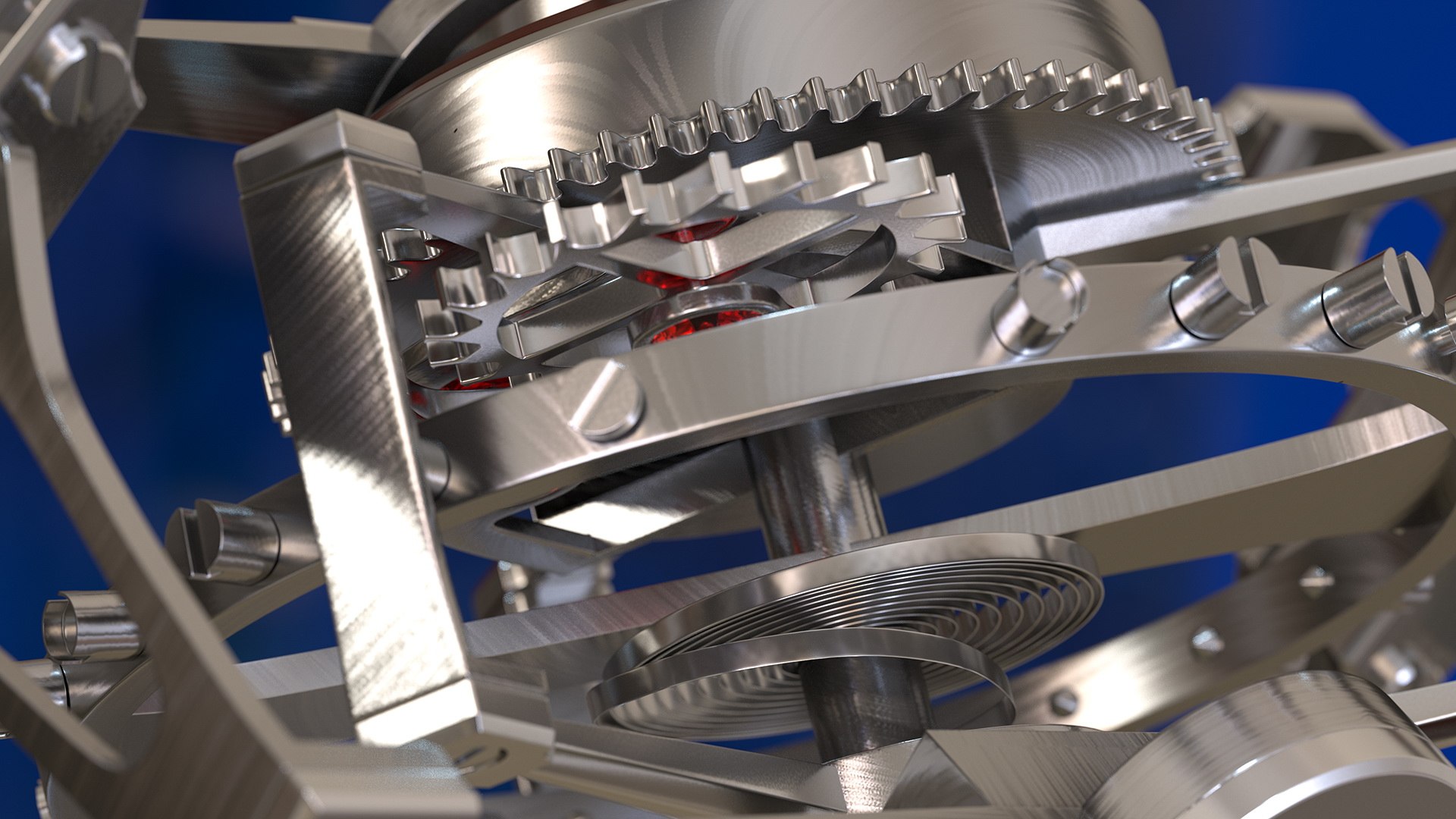 3D tourbillon mechanism - TurboSquid 1561145