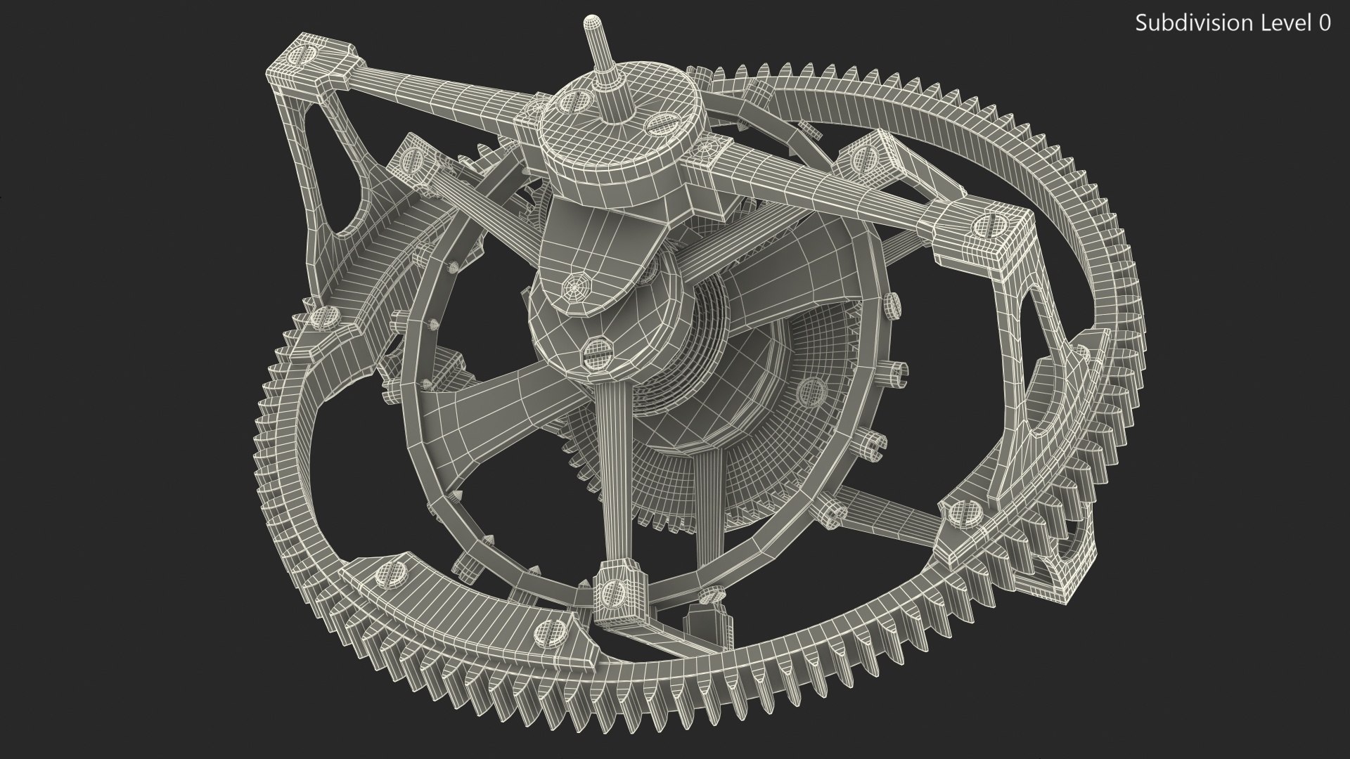 3D tourbillon mechanism - TurboSquid 1561145