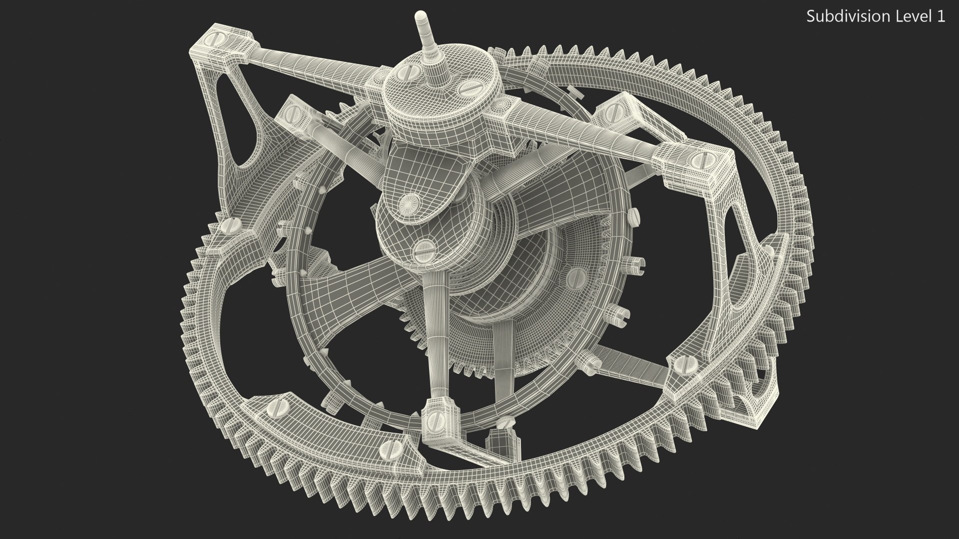 3D tourbillon mechanism - TurboSquid 1561145
