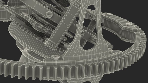 3D tourbillon mechanism - TurboSquid 1561145
