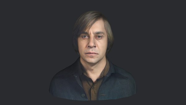 3D Anton Chigurh- Realistic bust head ready - TurboSquid 1971271