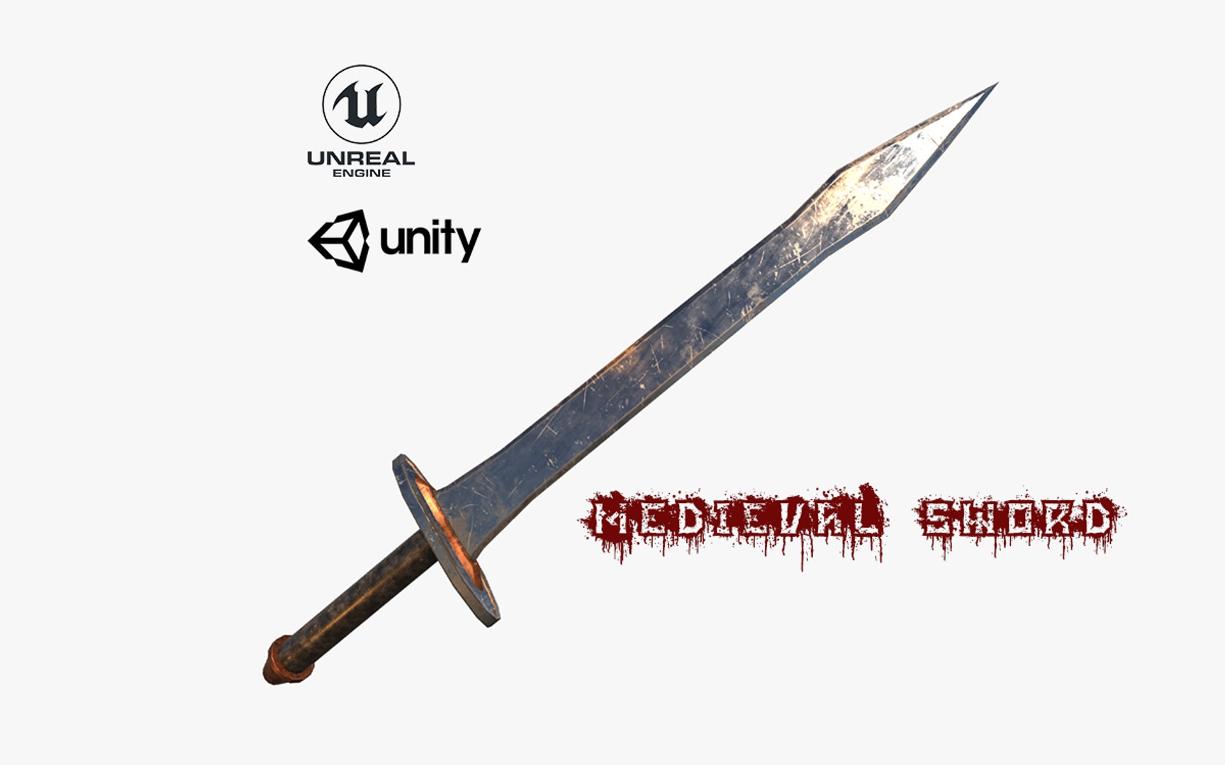 3D Realistic Medieval Sword - TurboSquid 1353370