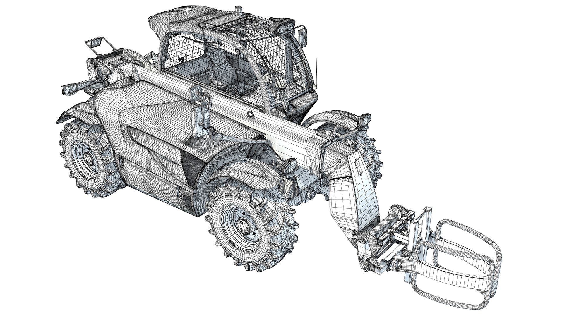 Telescopic Handler Model - TurboSquid 1673071