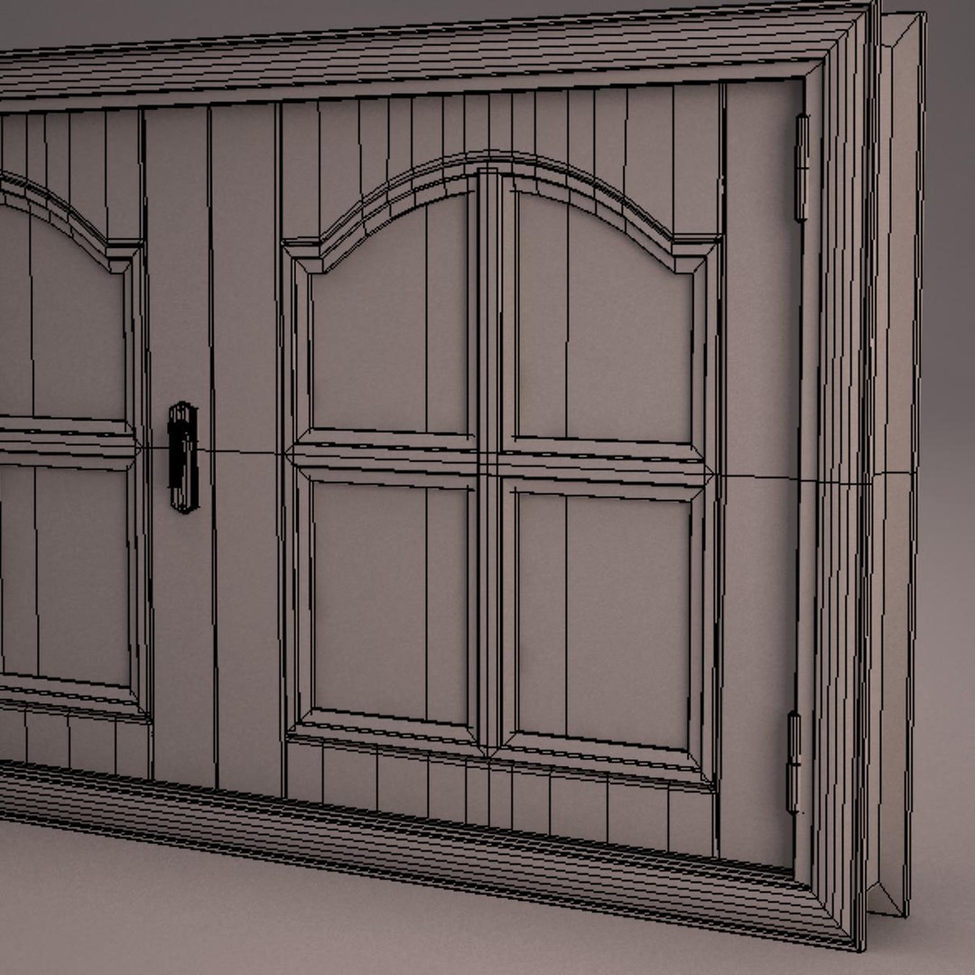 Classic Wood Window 3d Model