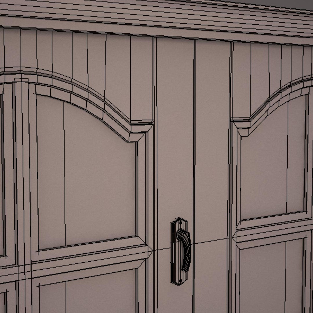 Classic Wood Window 3d Model