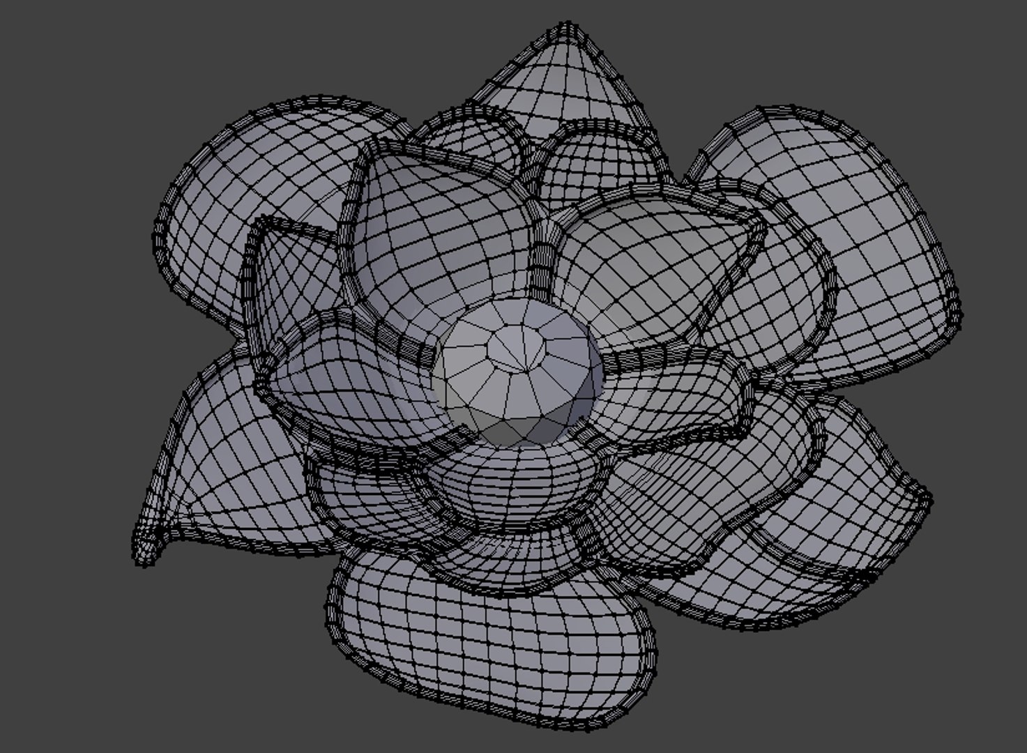3d Flower Decor Model