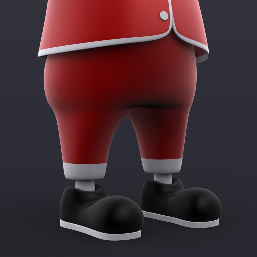 3d Model Uncle Santa Non Rig