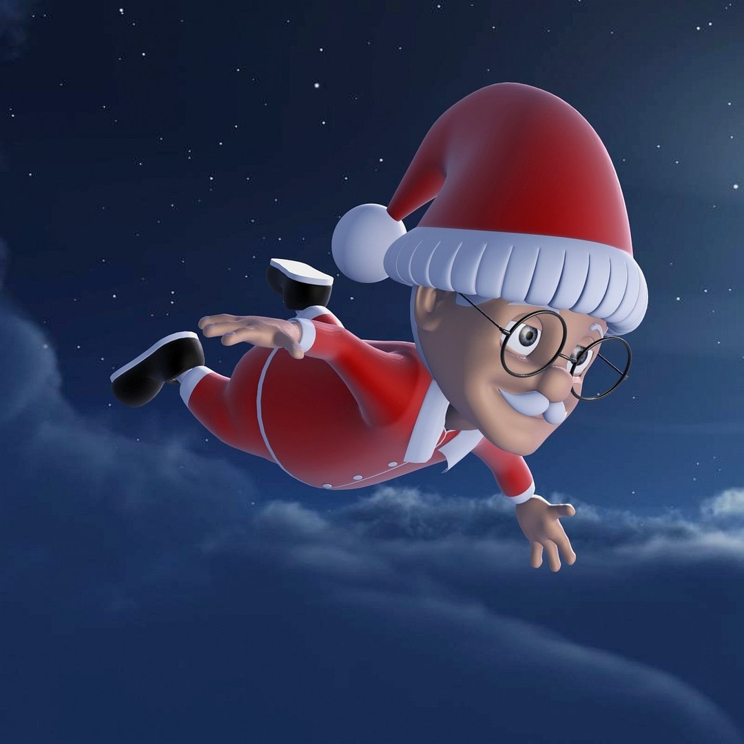 3d Model Uncle Santa Non Rig