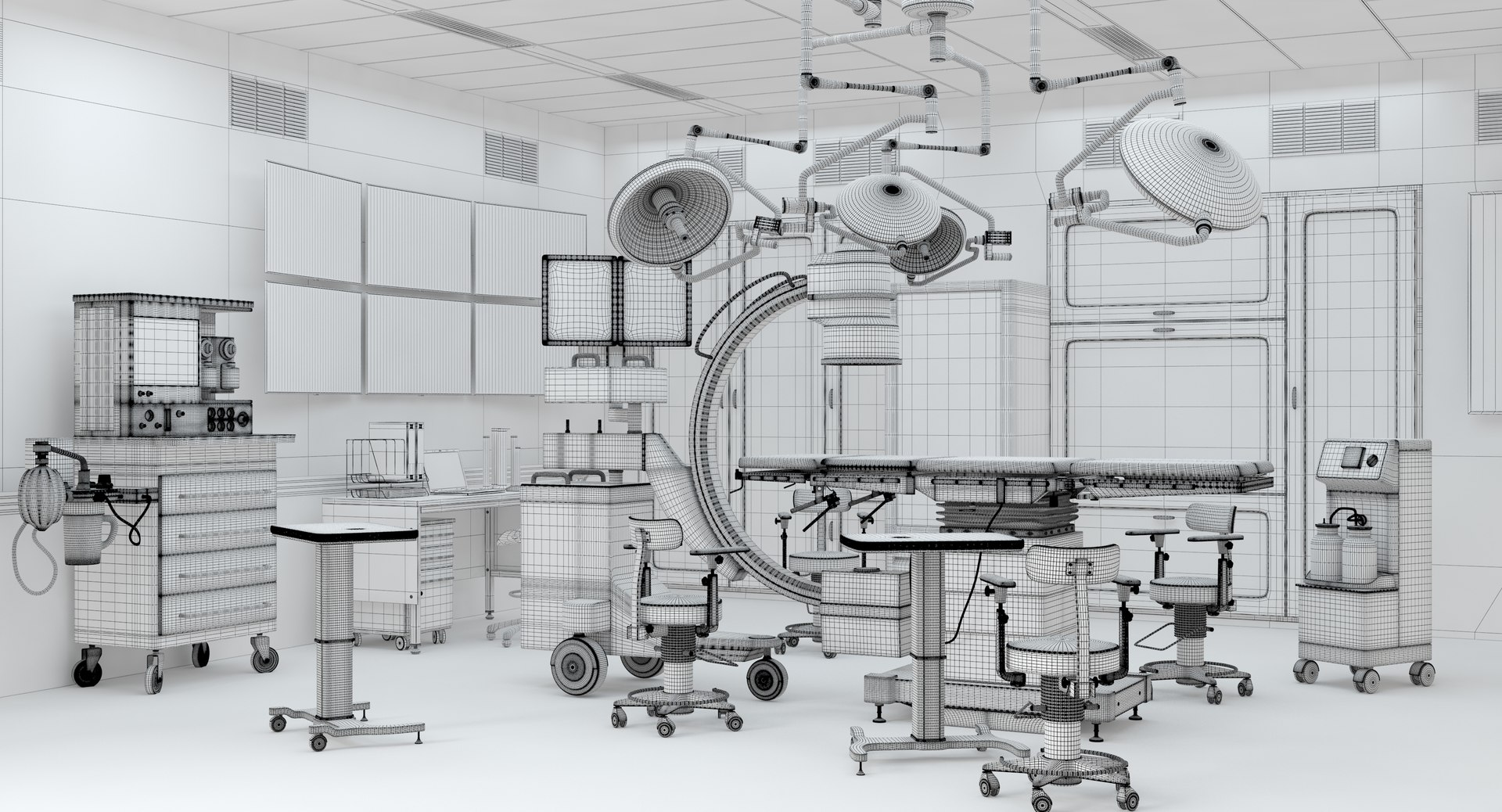 3D surgery room - TurboSquid 1261199