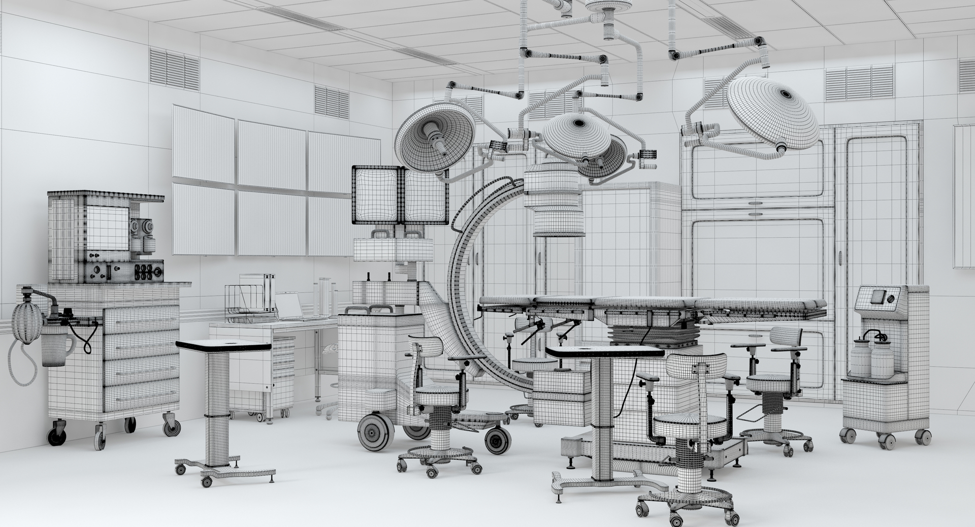 3D surgery room - TurboSquid 1261199