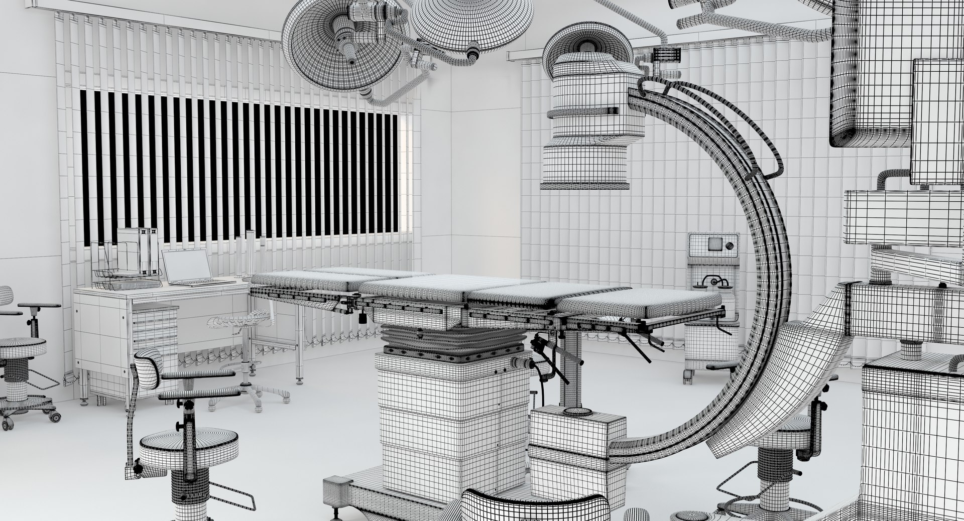 3D surgery room - TurboSquid 1261199