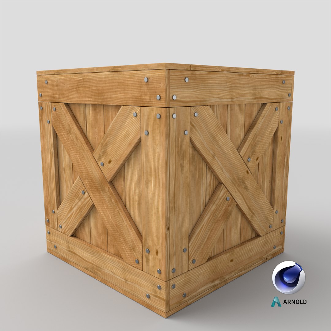 3D Wooden Box model - TurboSquid 2048941
