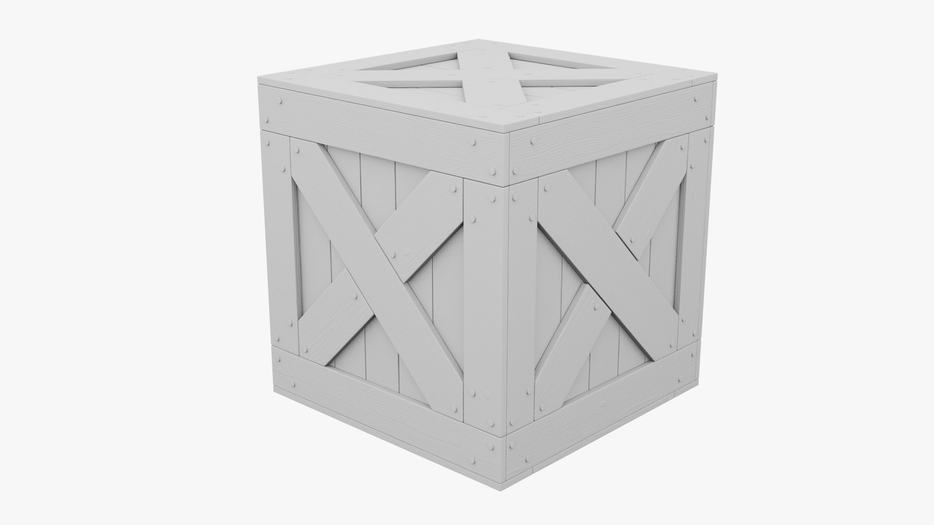 3D Wooden Box model - TurboSquid 2048941