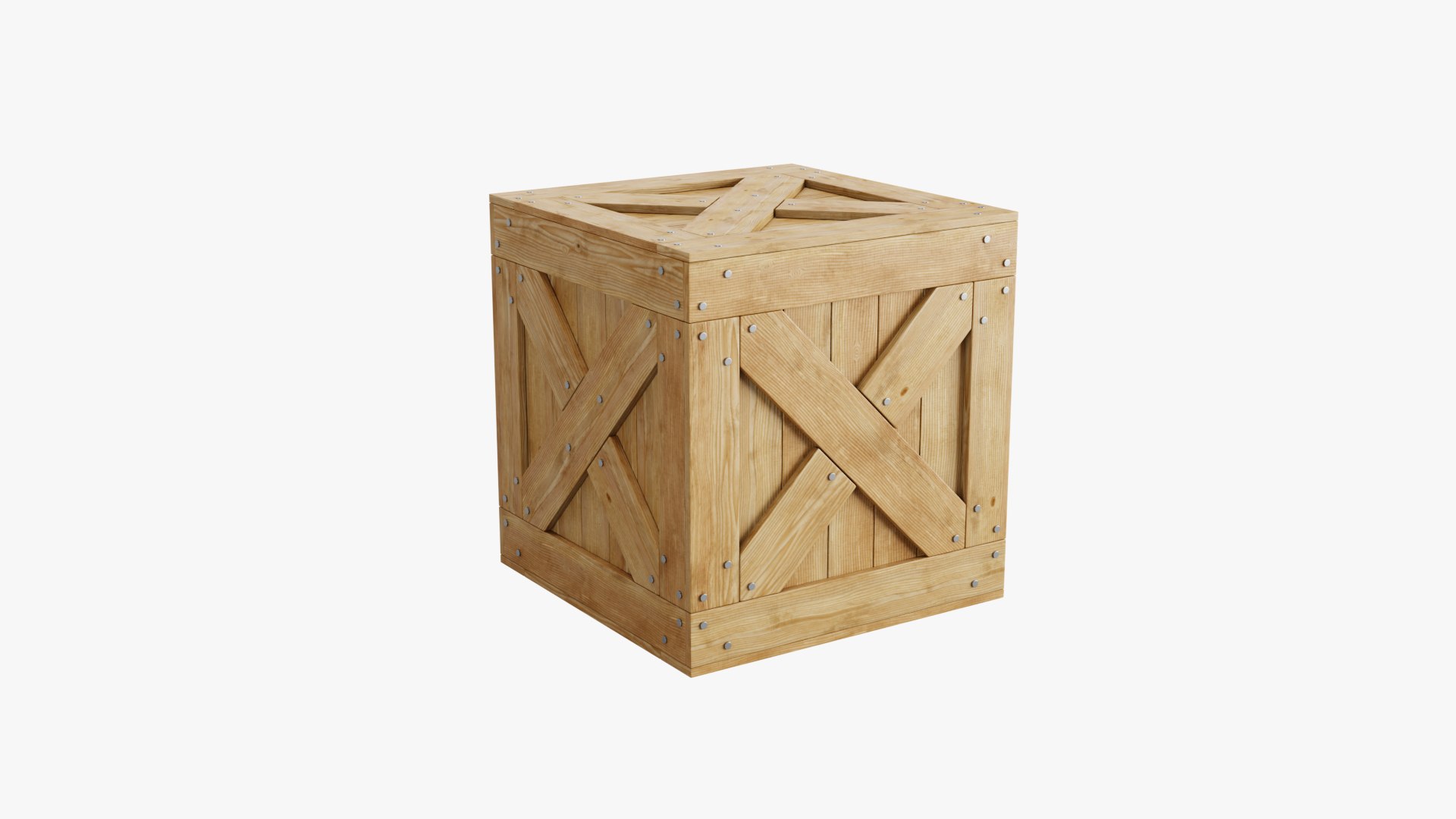 3D Wooden Box model - TurboSquid 2048941
