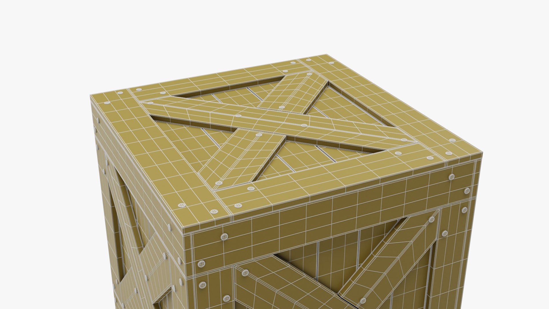3D Wooden Box model - TurboSquid 2048941
