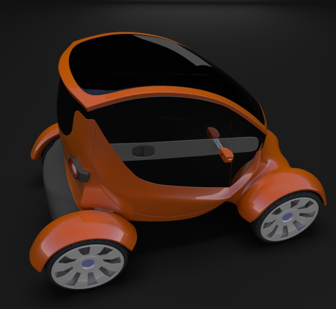 3d Electric Concept Car Model