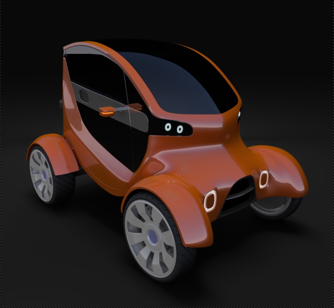 3d Electric Concept Car Model