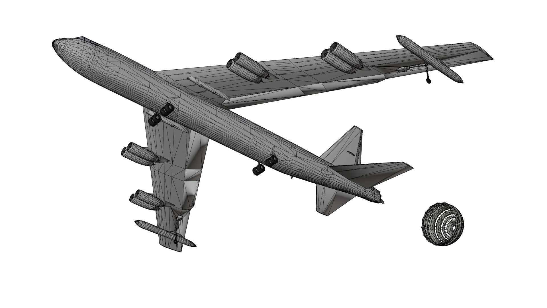 B-52F 3D Model - TurboSquid 2131513