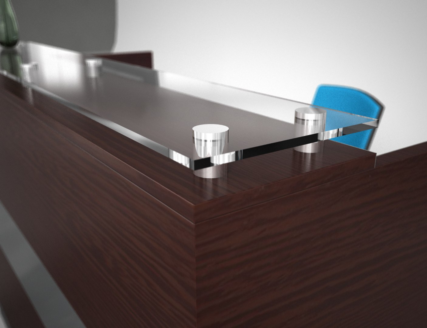3d Counter Desk Model