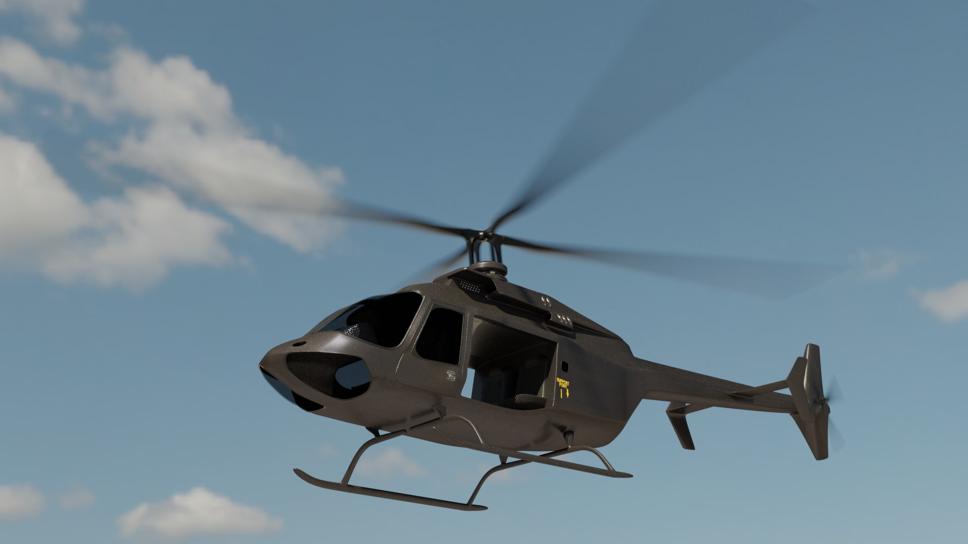 Bell 407 Helicopter Model - TurboSquid 1542957