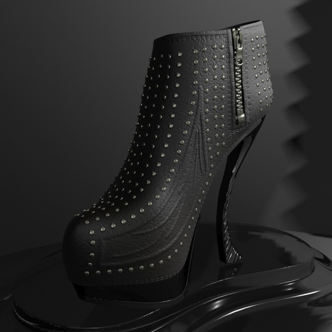 3d Max Realistic Boots