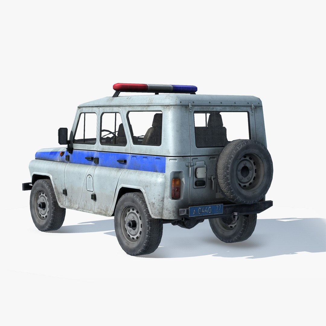 3d model russian uaz-3151 set