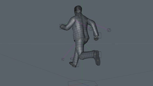 Animated Casual Man Running 3D model - TurboSquid 1847765