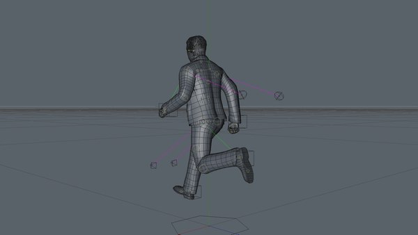 Animated Casual Man Running 3D model - TurboSquid 1847765