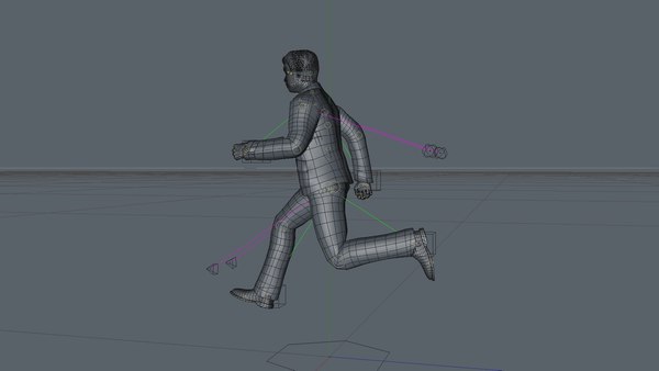 Animated Casual Man Running 3D model - TurboSquid 1847765