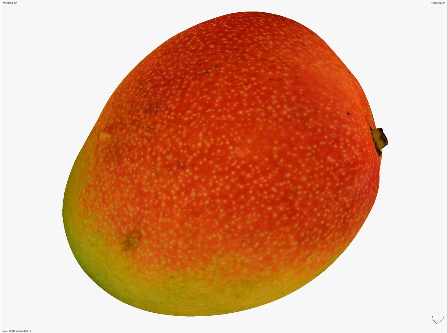 MANGO CROSS-POLARIZED 3D SCAN 16k 8k TEXTURES LOW HIGH POLY FRUIT 3D ...